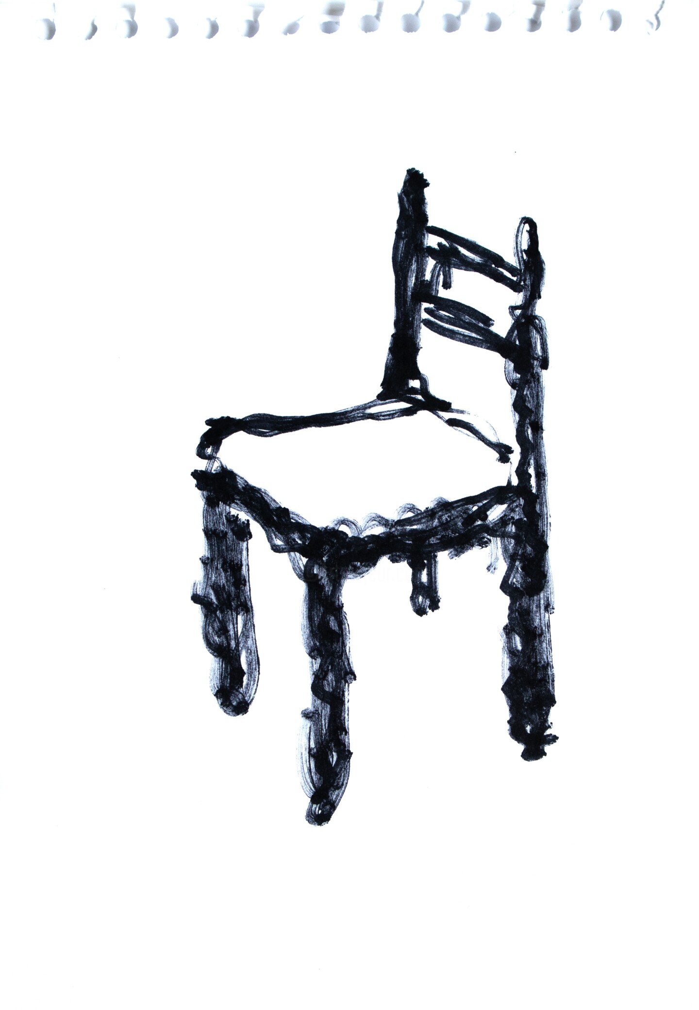 Negative Space Drawing Chair