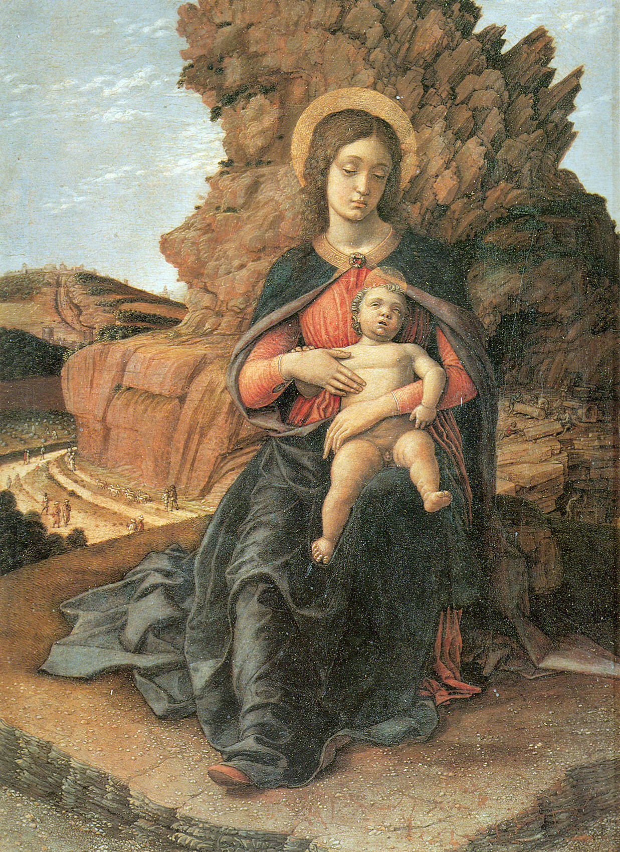 La Madone De La Carrière, Peinture par Andrea Mantegna | Artmajeur