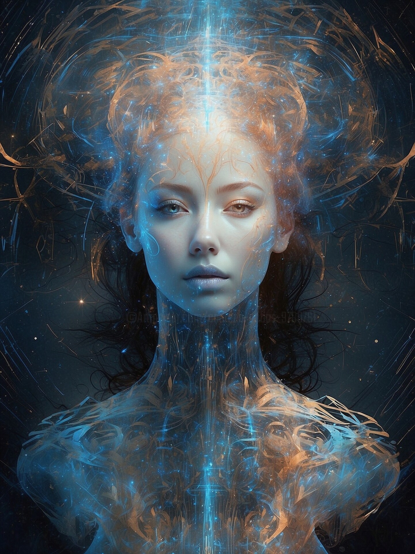 The Binary Blossom, Digital Arts by Andreea Dobos | Artmajeur