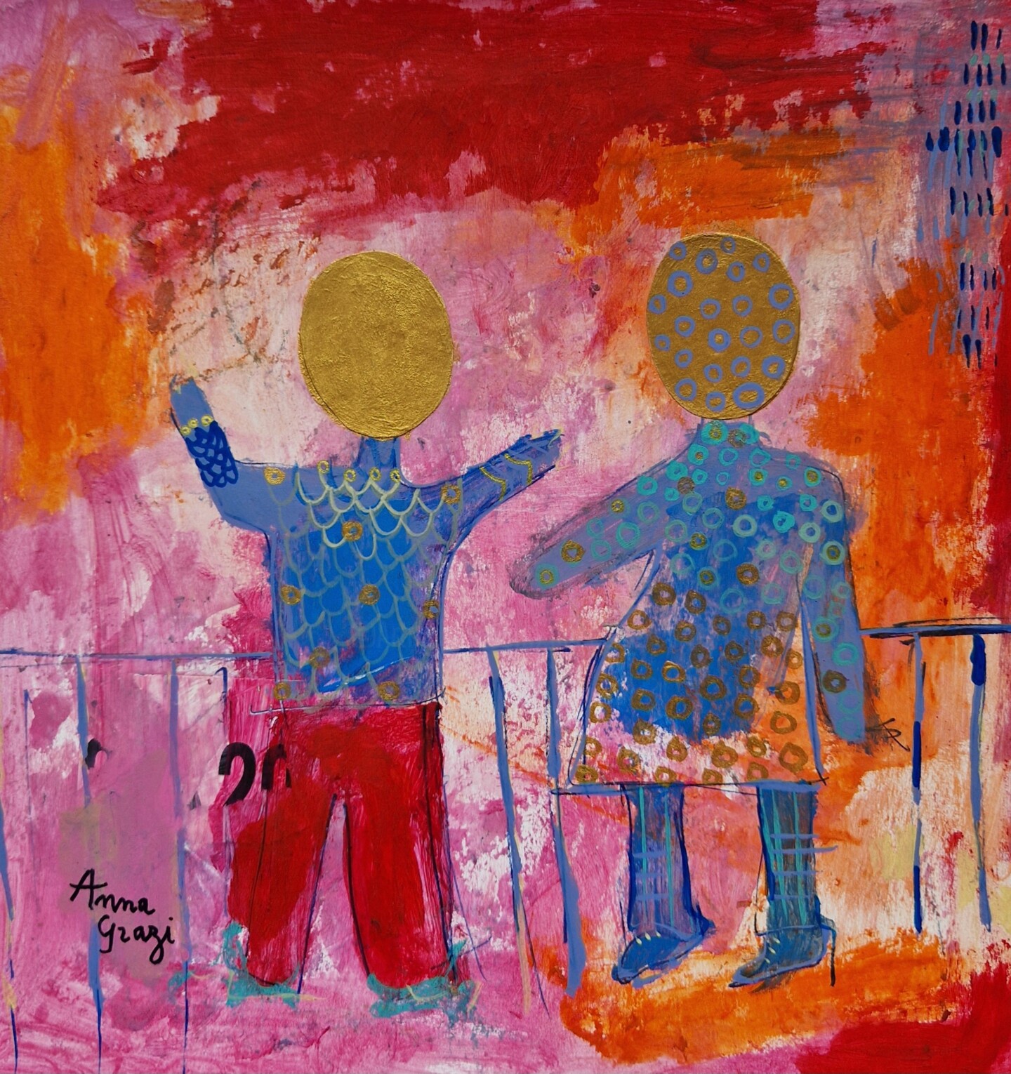 Enfin Le Beau Temps Peinture Par Anna Grazi Artmajeur