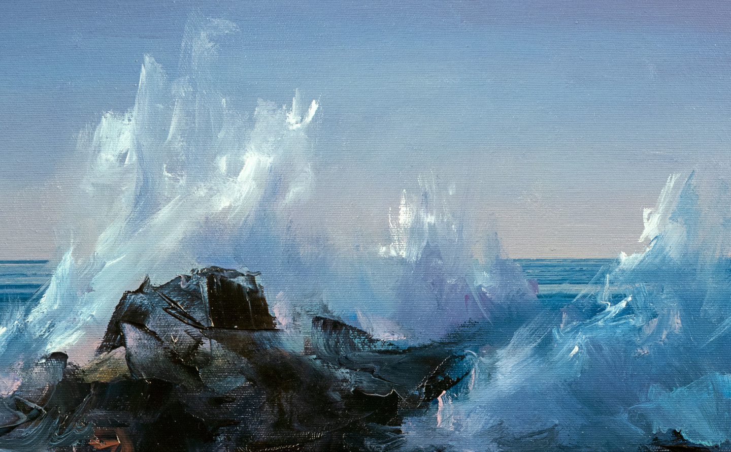 Crashing Waves Drawing