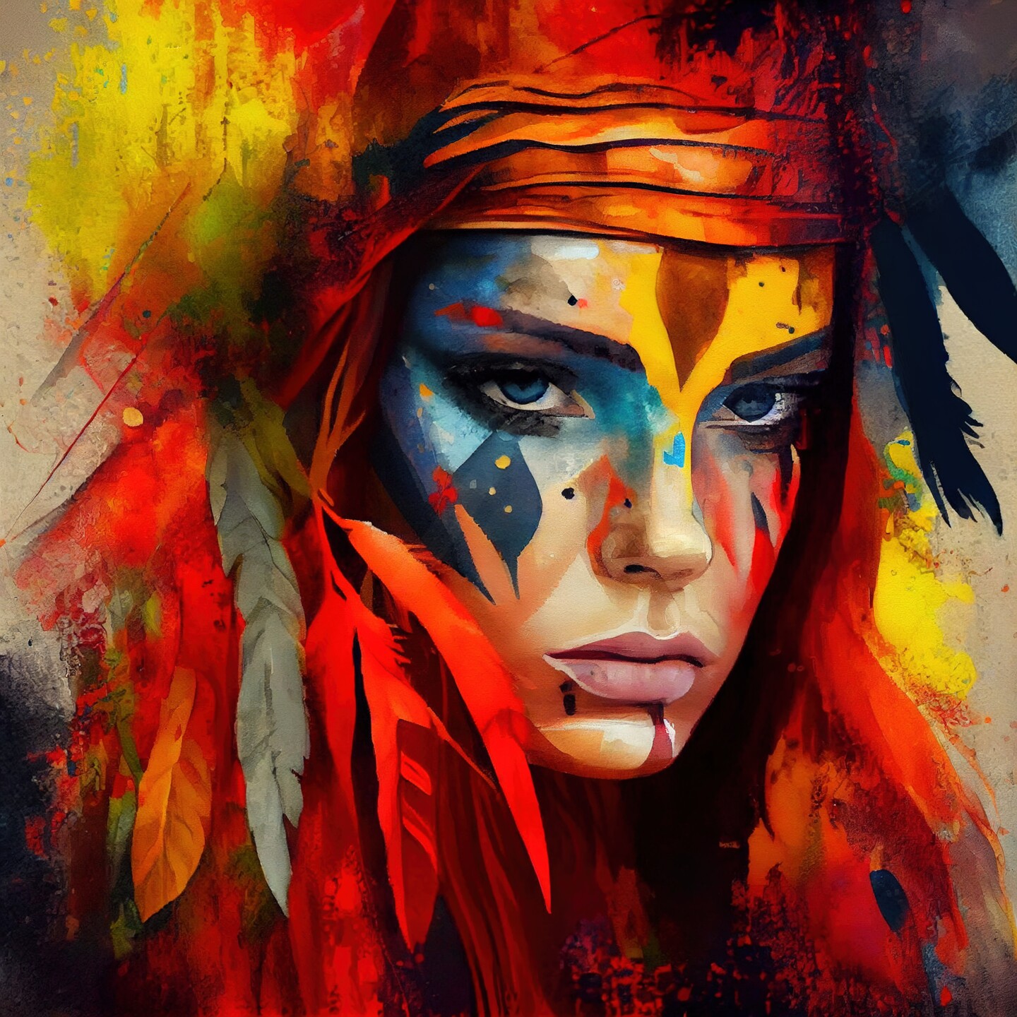 Native Indian Woman Art