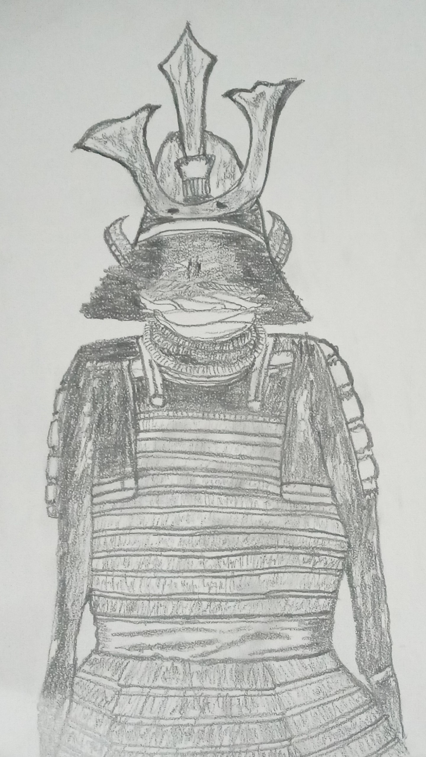 Japanese Samurai Armor Drawing