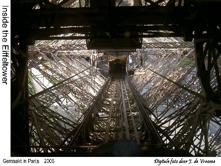 Inside Elevator Shaft Eiffeltower., Photography by J De Vroome | Artmajeur
