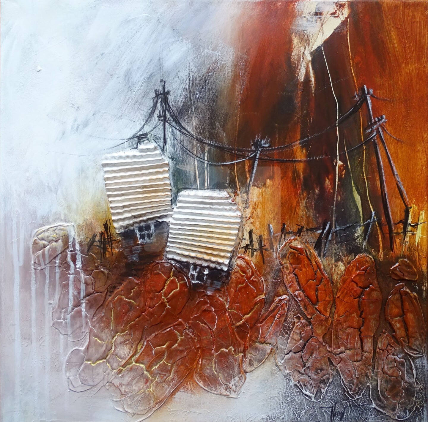 Le Village 2, Peinture par Diem-Thuy Le Mai | Artmajeur
