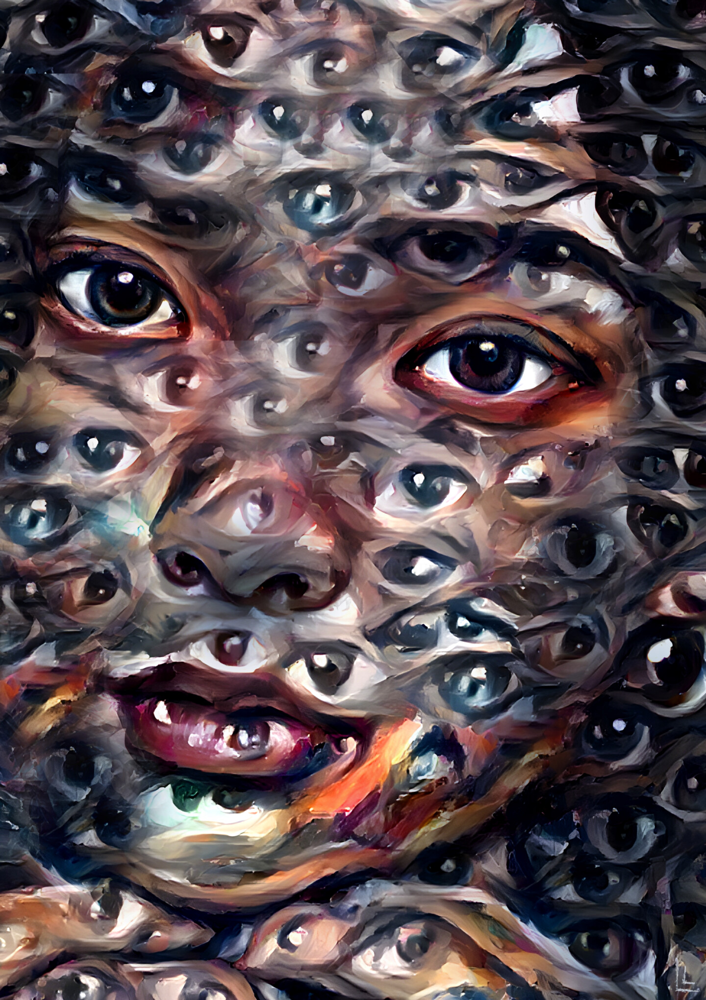 Digital Art, Surreal Art With Eyes, Surr, Digital Arts by Dizlarka | Artmajeur