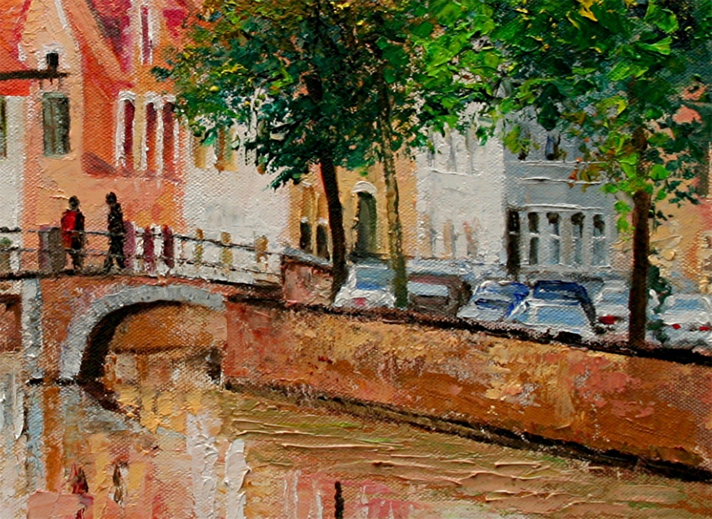 "Crisp Day In Brugge" By Yary Dluhos, Painting by Andre, Yary, & Peter Dluhos | Artmajeur