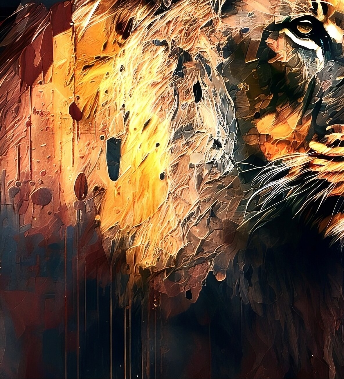 Lion V2, Digital Arts by F-Font Dit "Fly" | Artmajeur