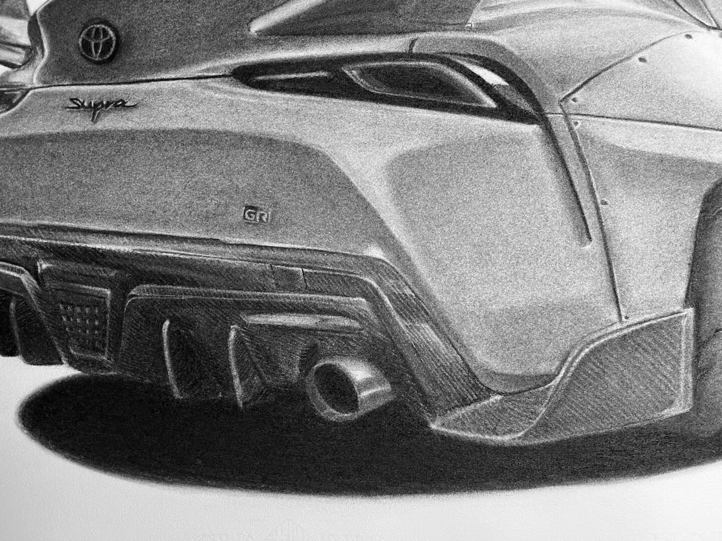 Toyota Supra Gr Mk5 2021, Drawing by Gabriel López Campos | ArtMajeur by YourArt