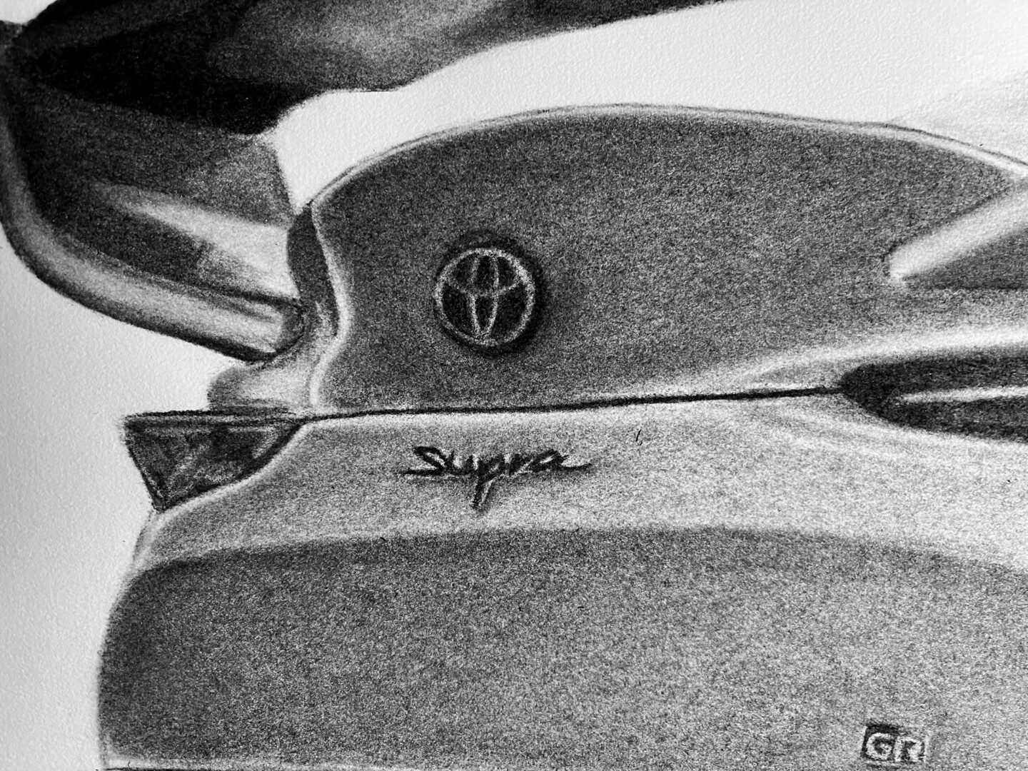 Toyota Supra Gr Mk5 2021, Dibujo por Gabriel López Campos | Artmajeur