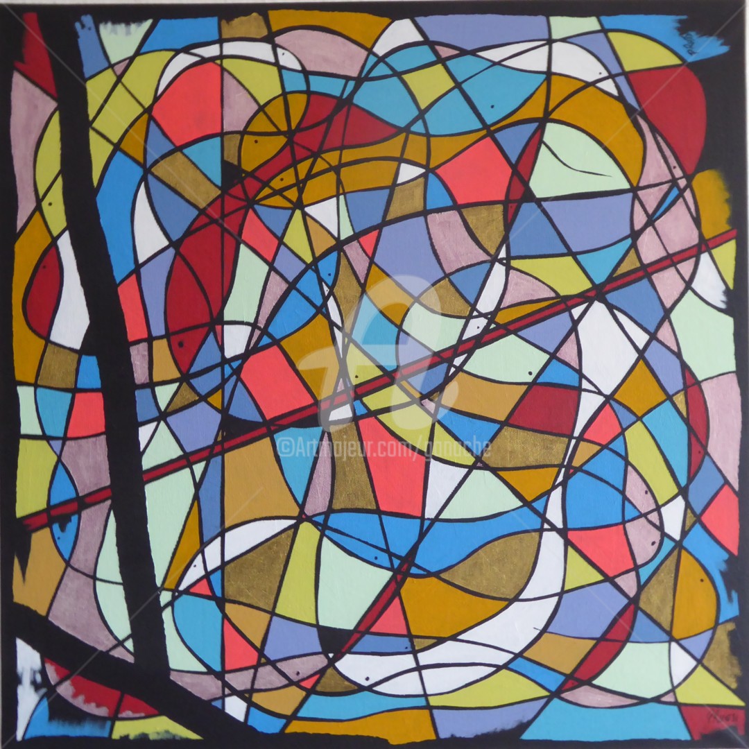 À L'usure Du Temps 2017.L'adieu Aux Pois, Painting by Prussi | Artmajeur