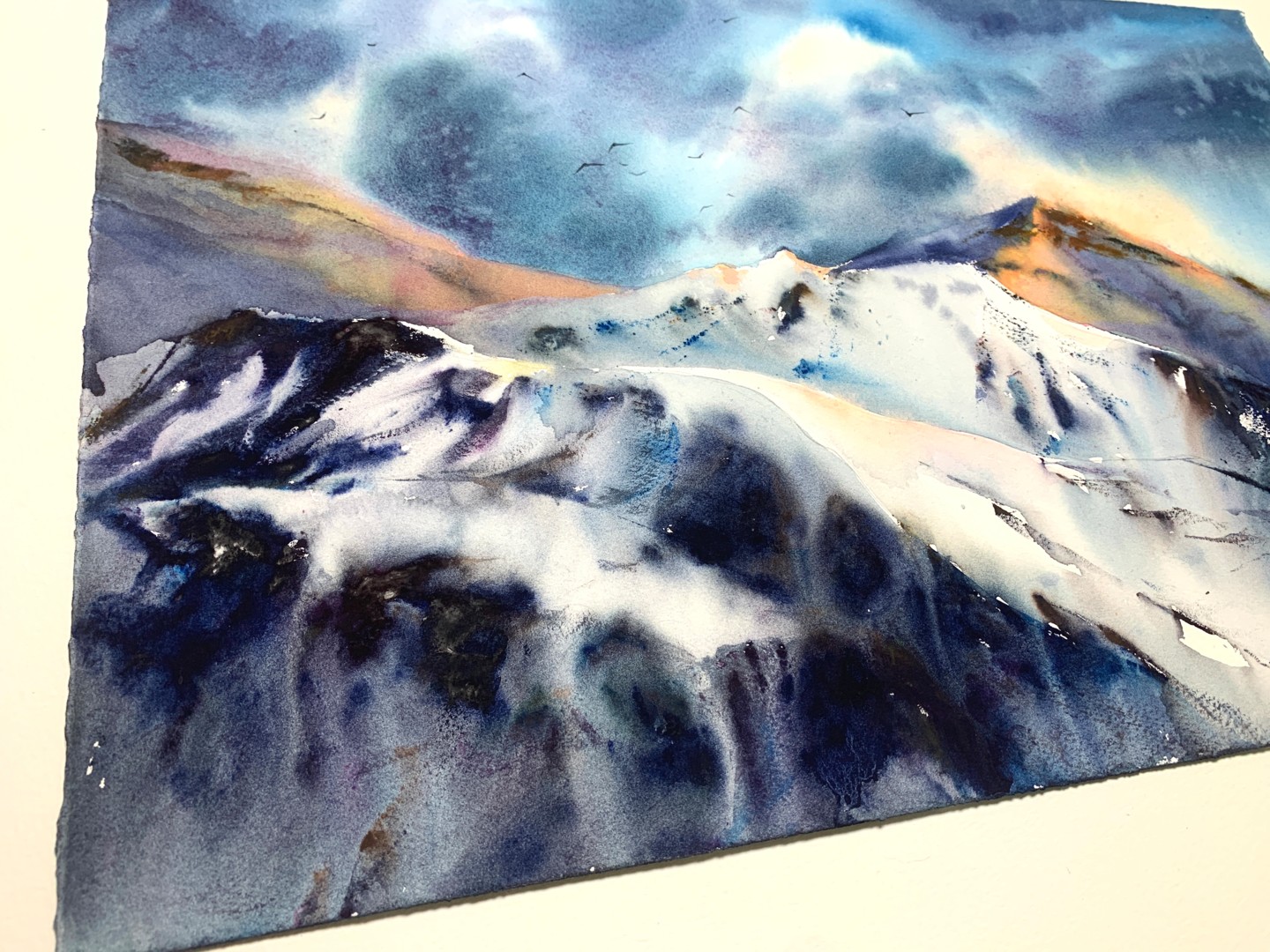 Snowy Mountains #7, Painting by Eugenia Gorbacheva | Artmajeur