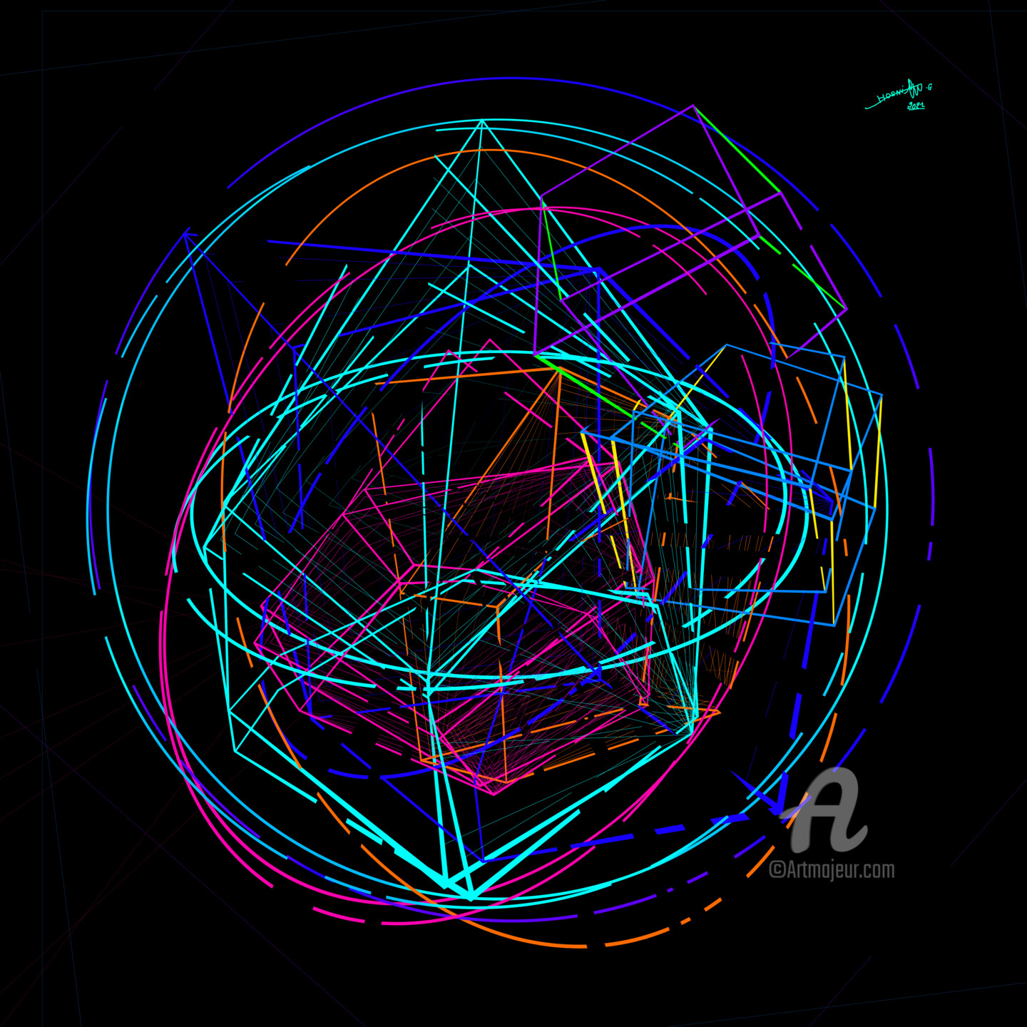 Algorithme, Digital Arts by Hosni Gharbi | Artmajeur