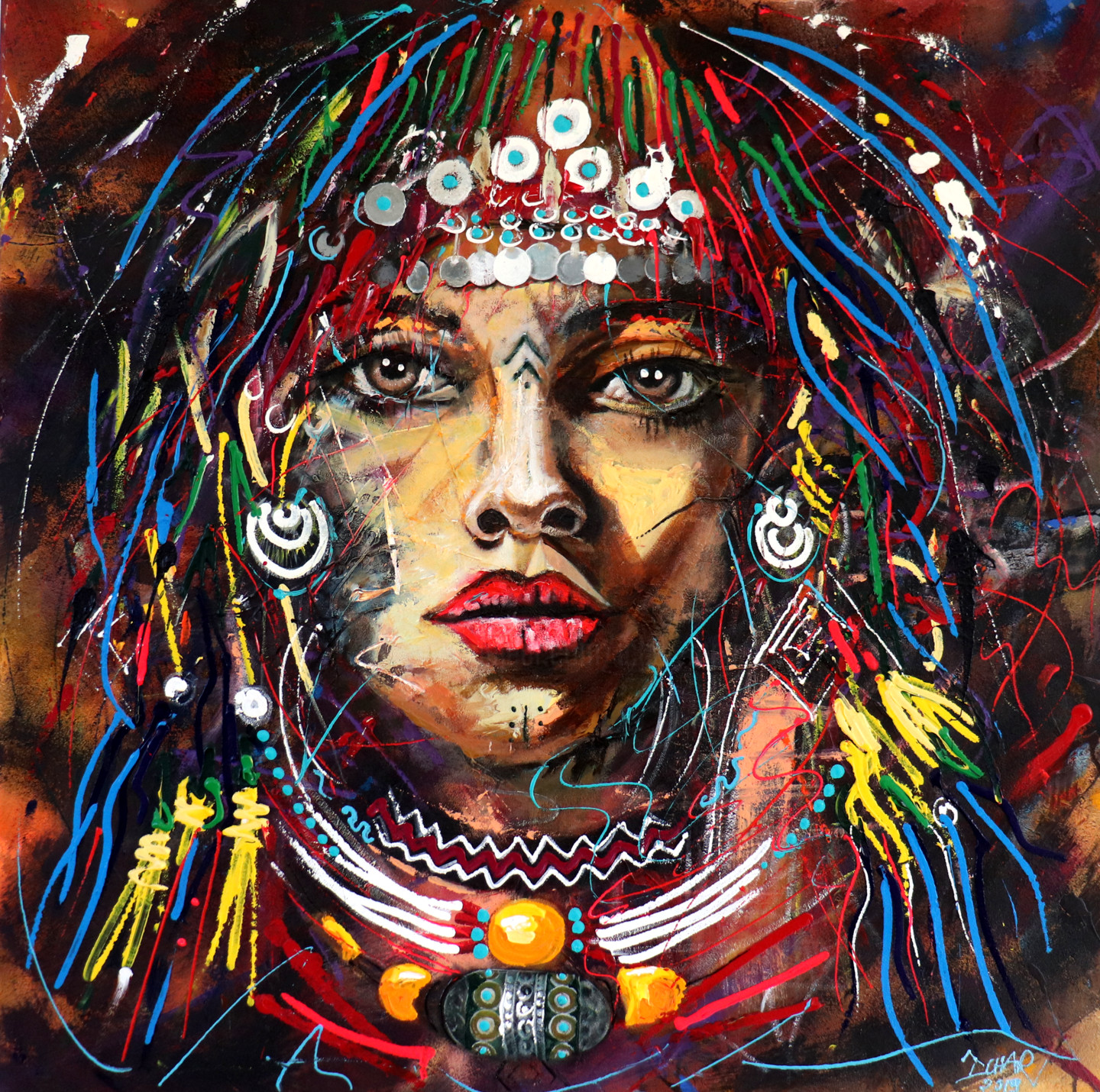 Beautiful Women Paintings Native American
