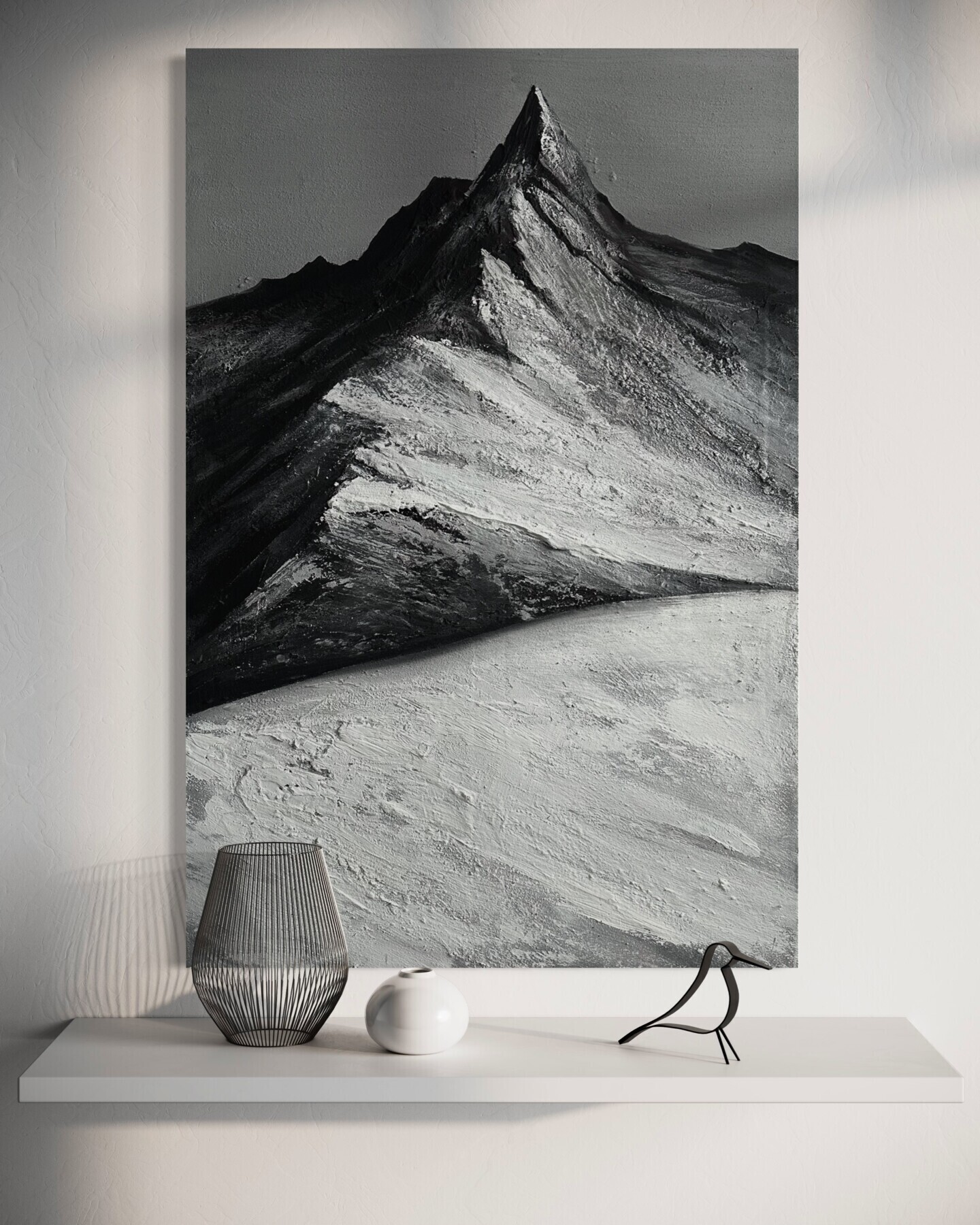 Mon-Mon, Monochromatic Mountains, Black , Картина - Julia Evpak | ArtMajeur by YourArt