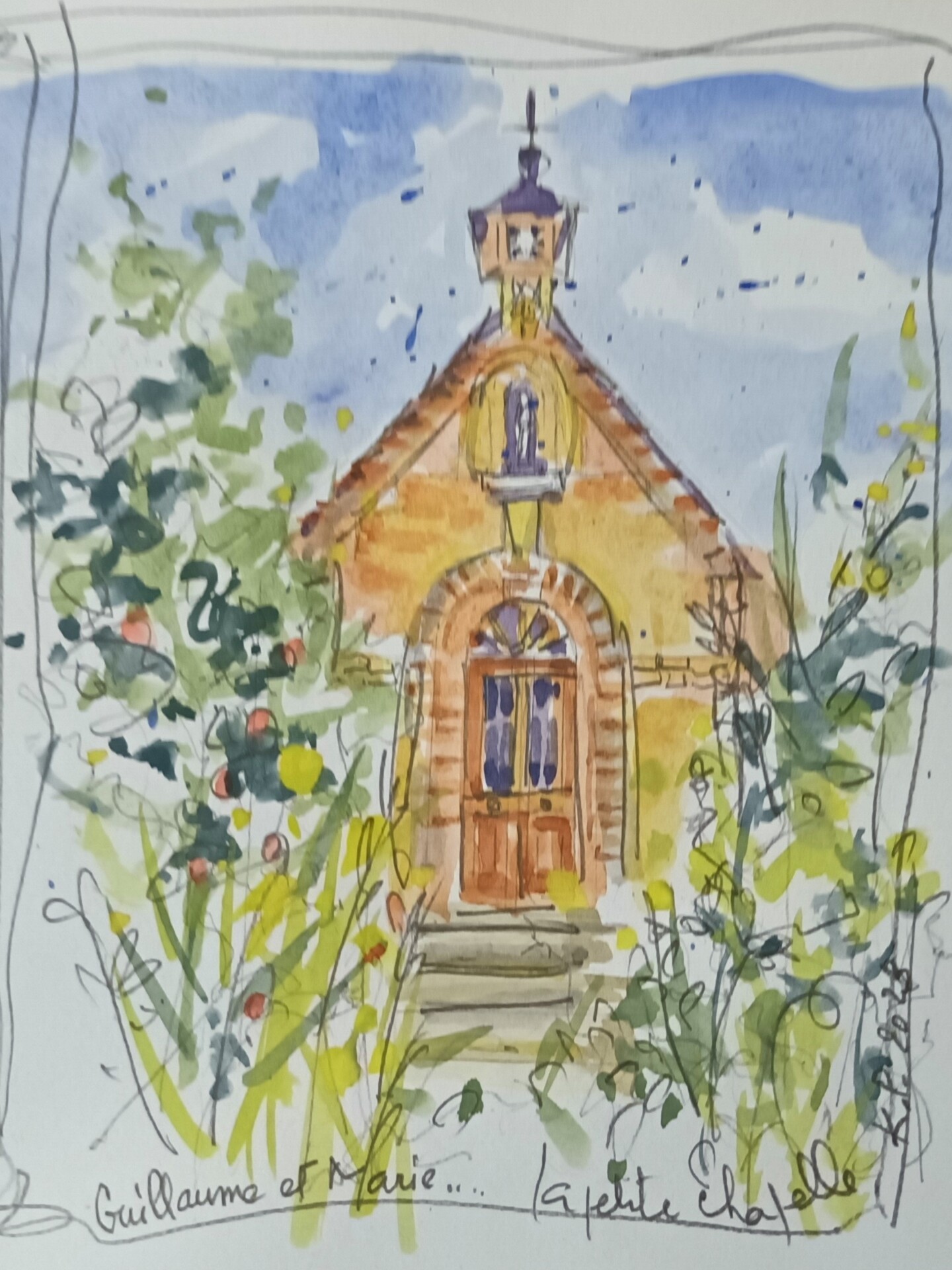 La Petite Chapelle De Guillaume Et De Ma, 미술작품 Katherine Jacop-Pouliquen로 | Artmajeur