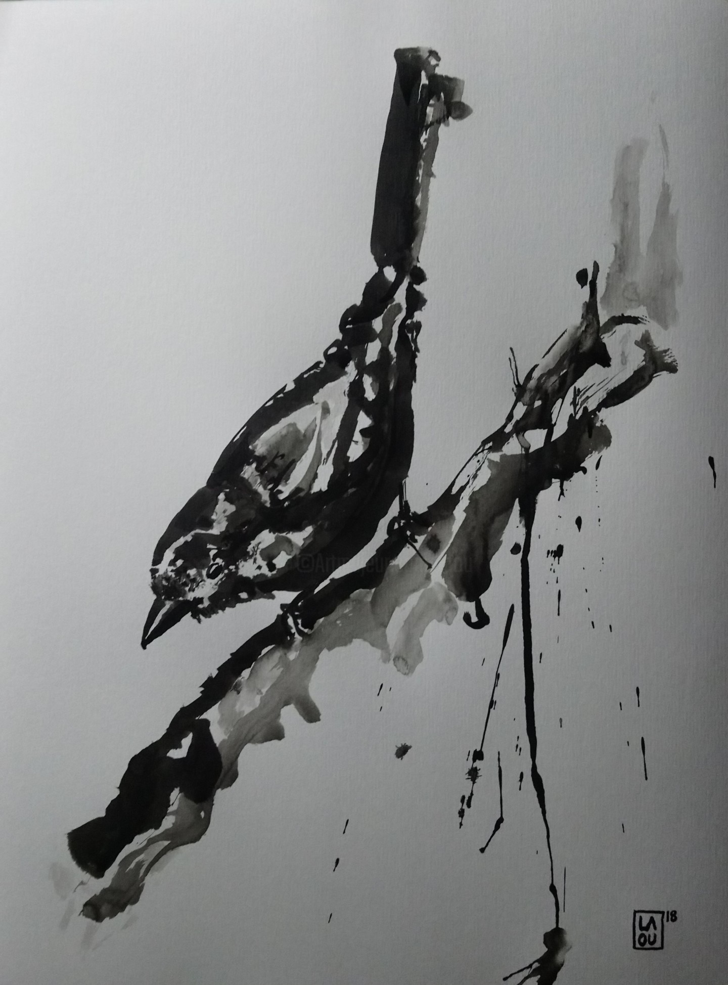 Piaf : L165, Dessin par Laou | Artmajeur