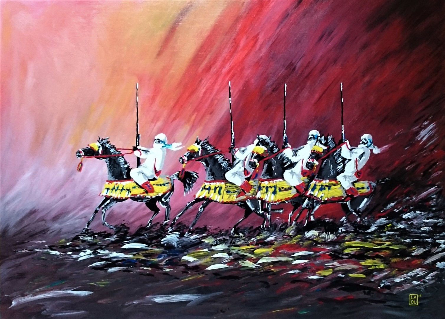 Fantasia : L075, Peinture par Laou | Artmajeur