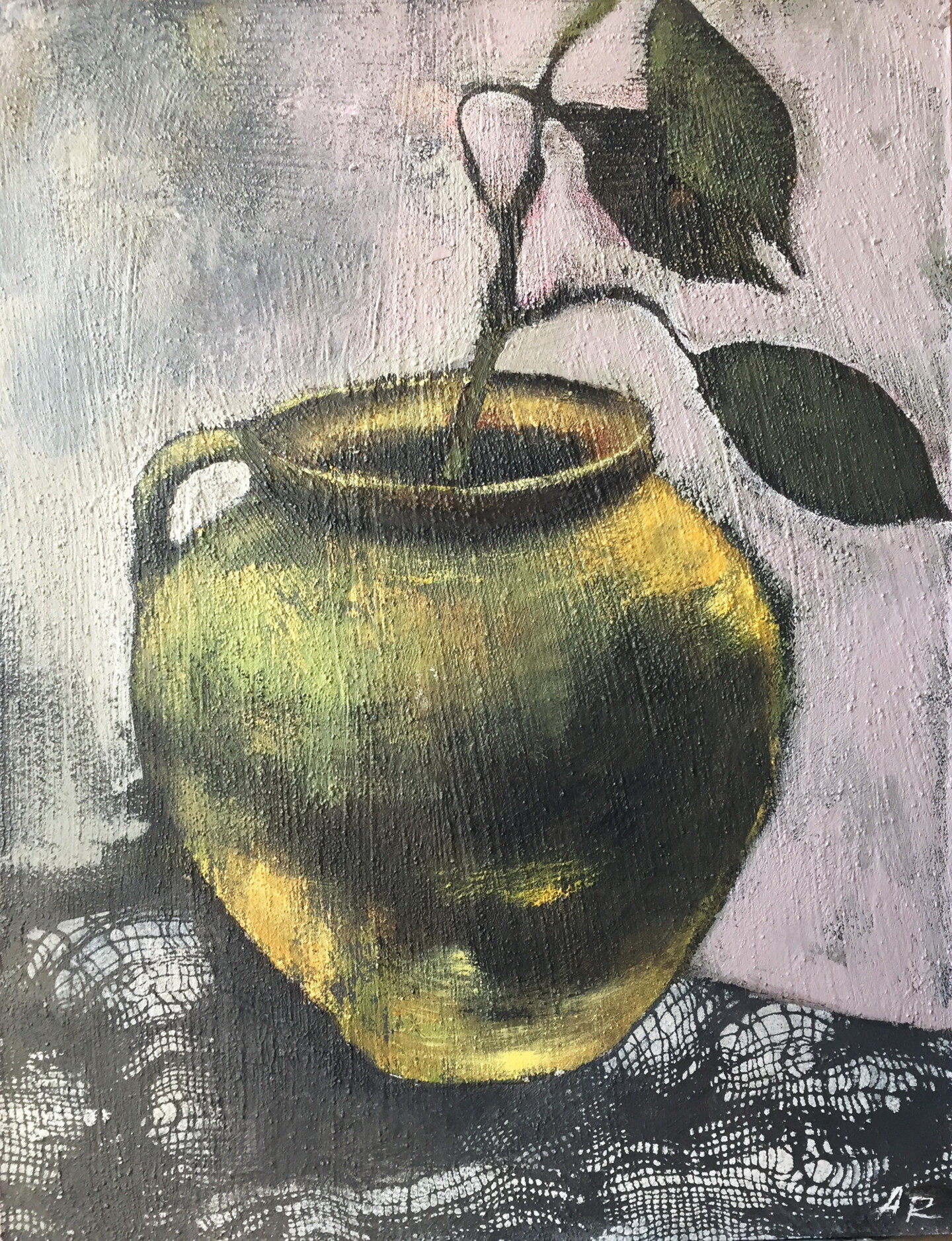 Simple Story Still Life Painting, Painting by Lena Ru | Artmajeur