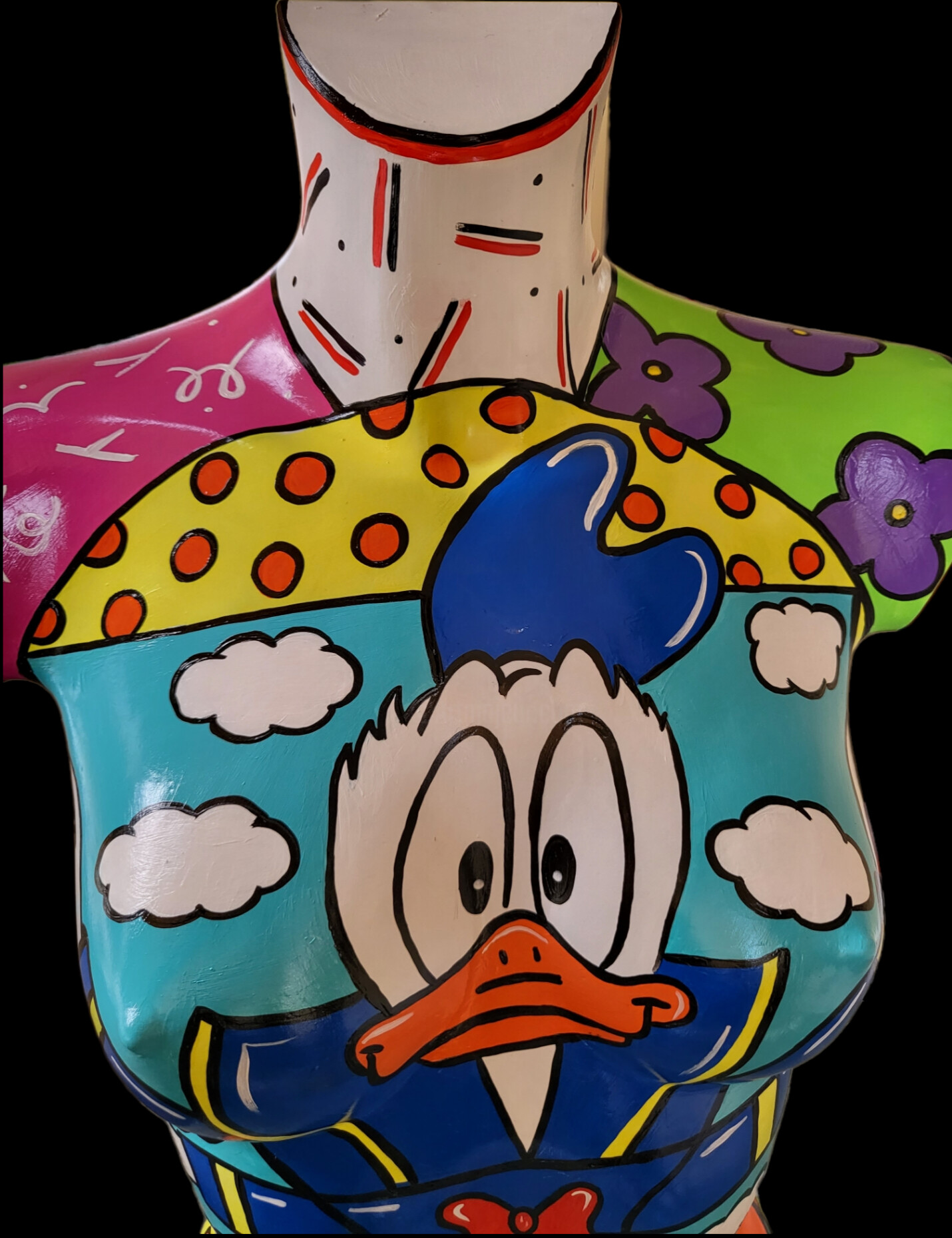 Mona Lisa Daisy Duck, Sculpture by Luana Muntoni (Munlu.art) | Artmajeur