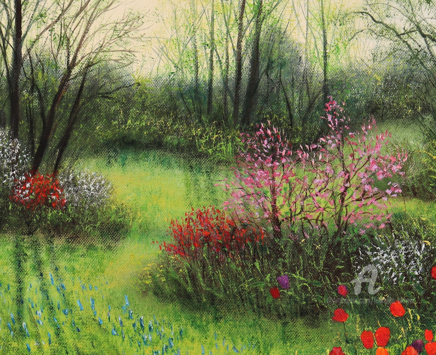 Spring Is Coming, Painting by Ludmilla Ukrow | Artmajeur