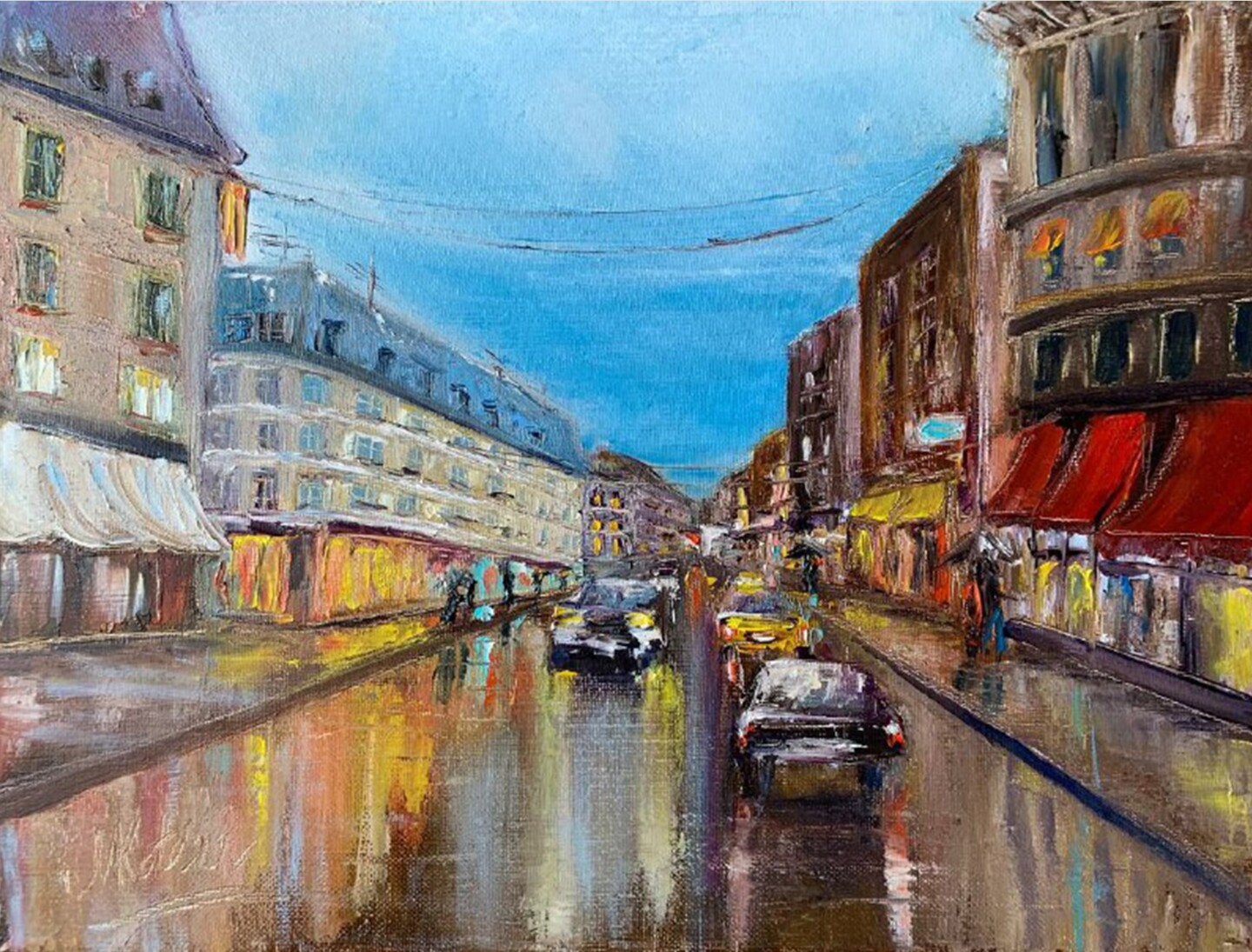 City Lights, Peinture par Mkate | Artmajeur