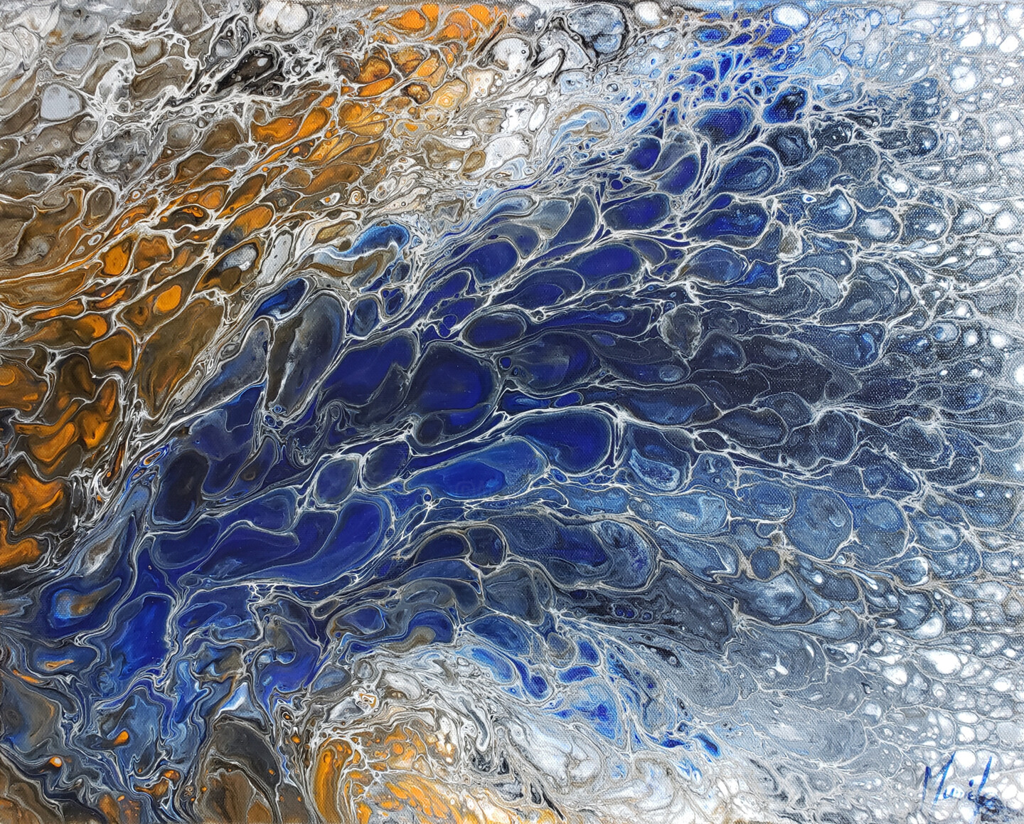 Water Viii, Peinture par Muriel Mougeolle | Artmajeur