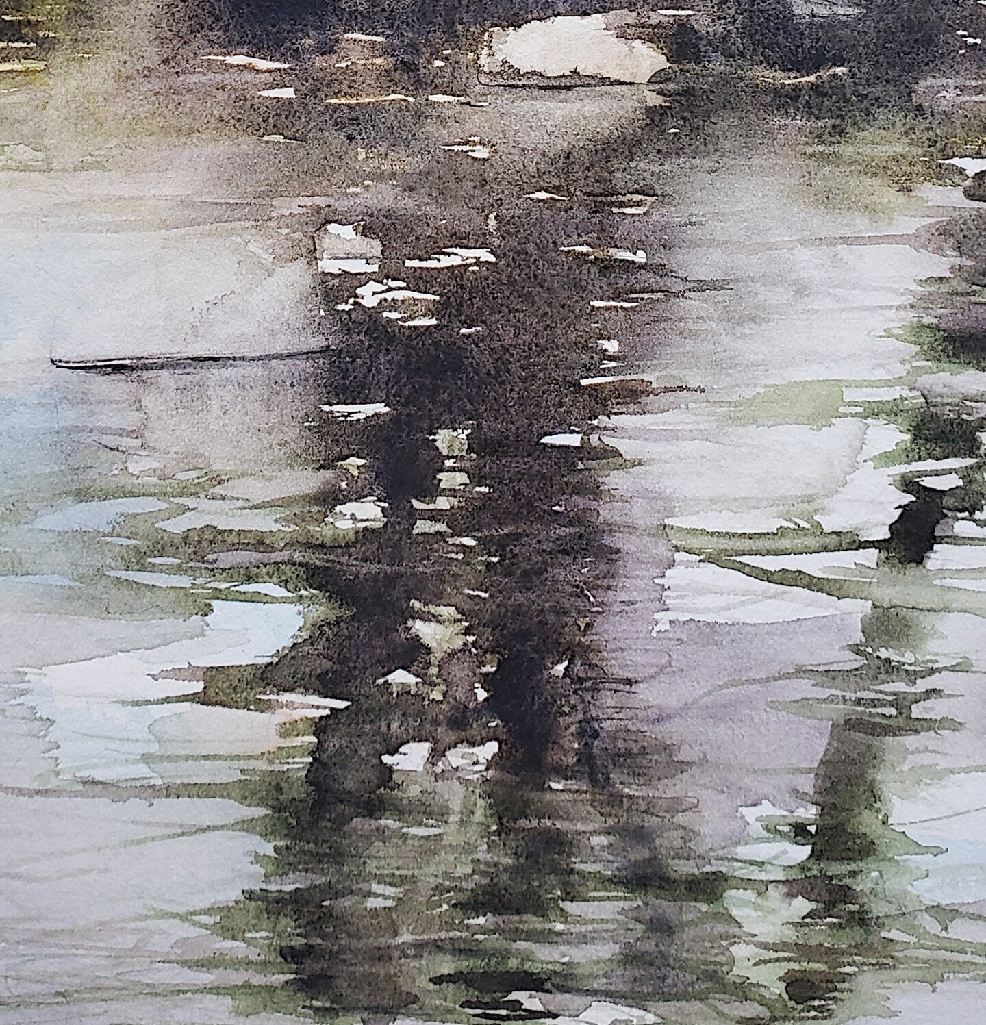 Au Bord Du Cousin, Peinture par Muriel Mougeolle | Artmajeur