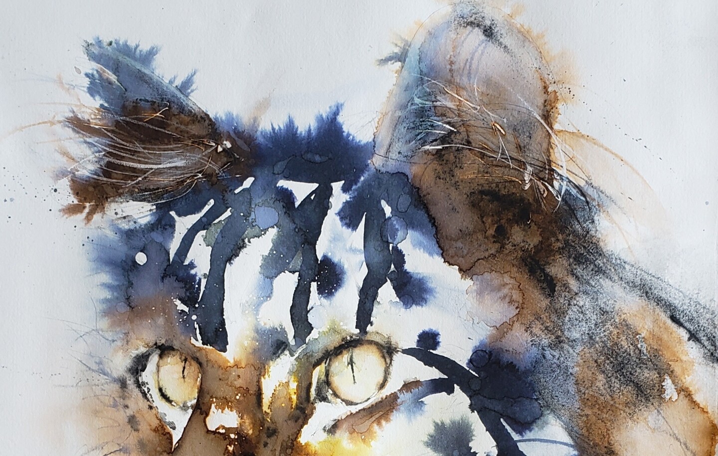 Chat Sauvage, Peinture par Muriel Mougeolle | Artmajeur