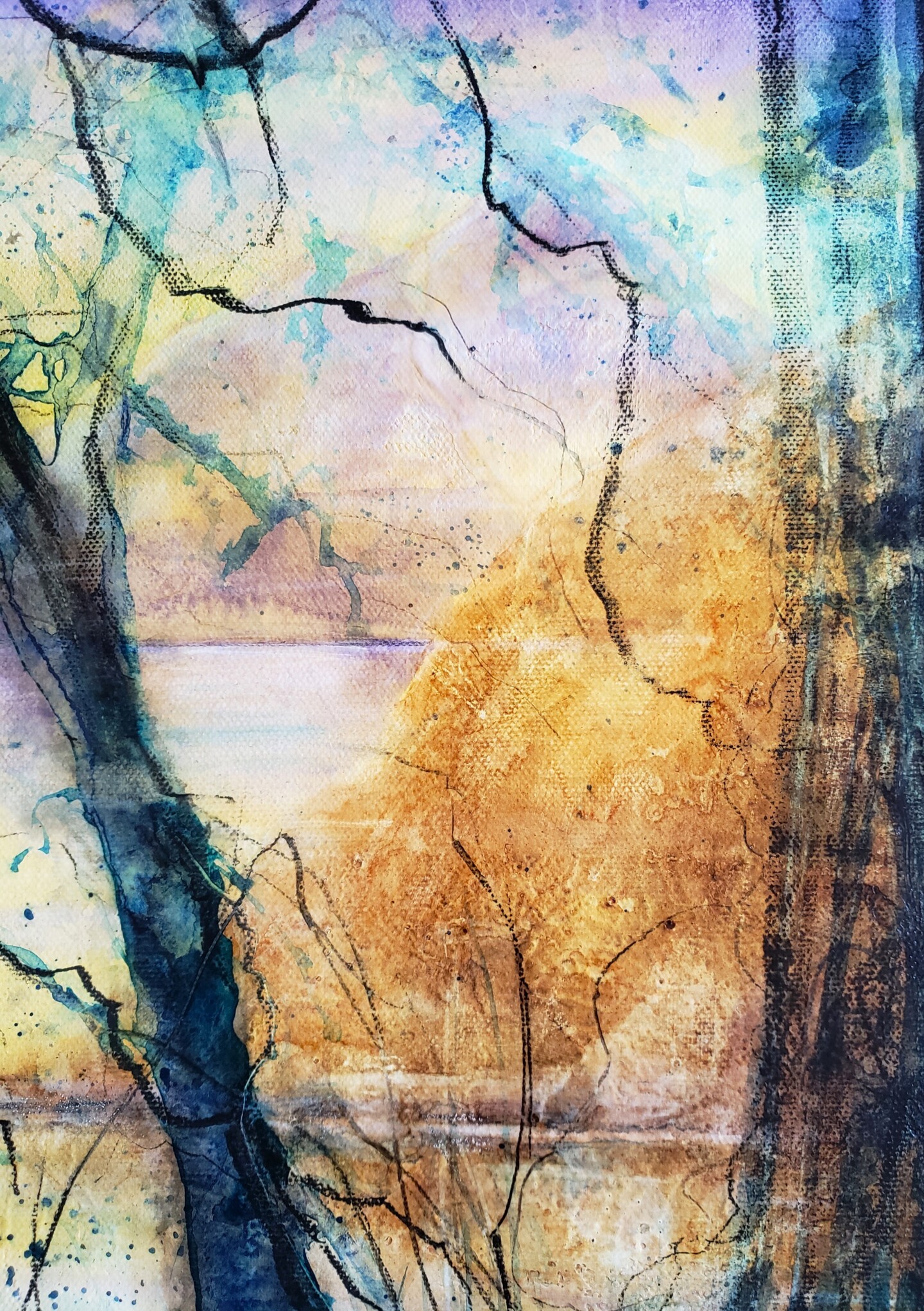 L'île Aux Secrets, Peinture par Muriel Mougeolle | Artmajeur