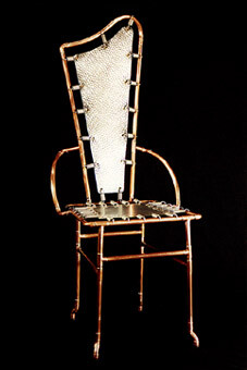 Chaise Tubulaire Afro, Sculpture by Noart | Artmajeur