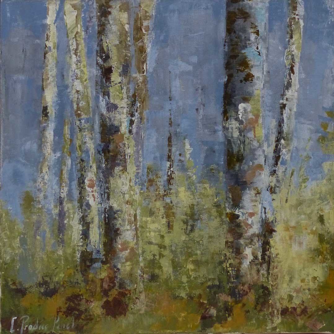 Arbres Au Printemps, Painting by Christine Pradier | Artmajeur