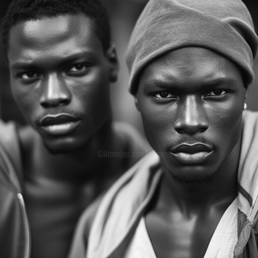 תמונות הומוסקסואליות גברים מתנשקים אמנות, Digital Arts by Raphael Perez | Artmajeur