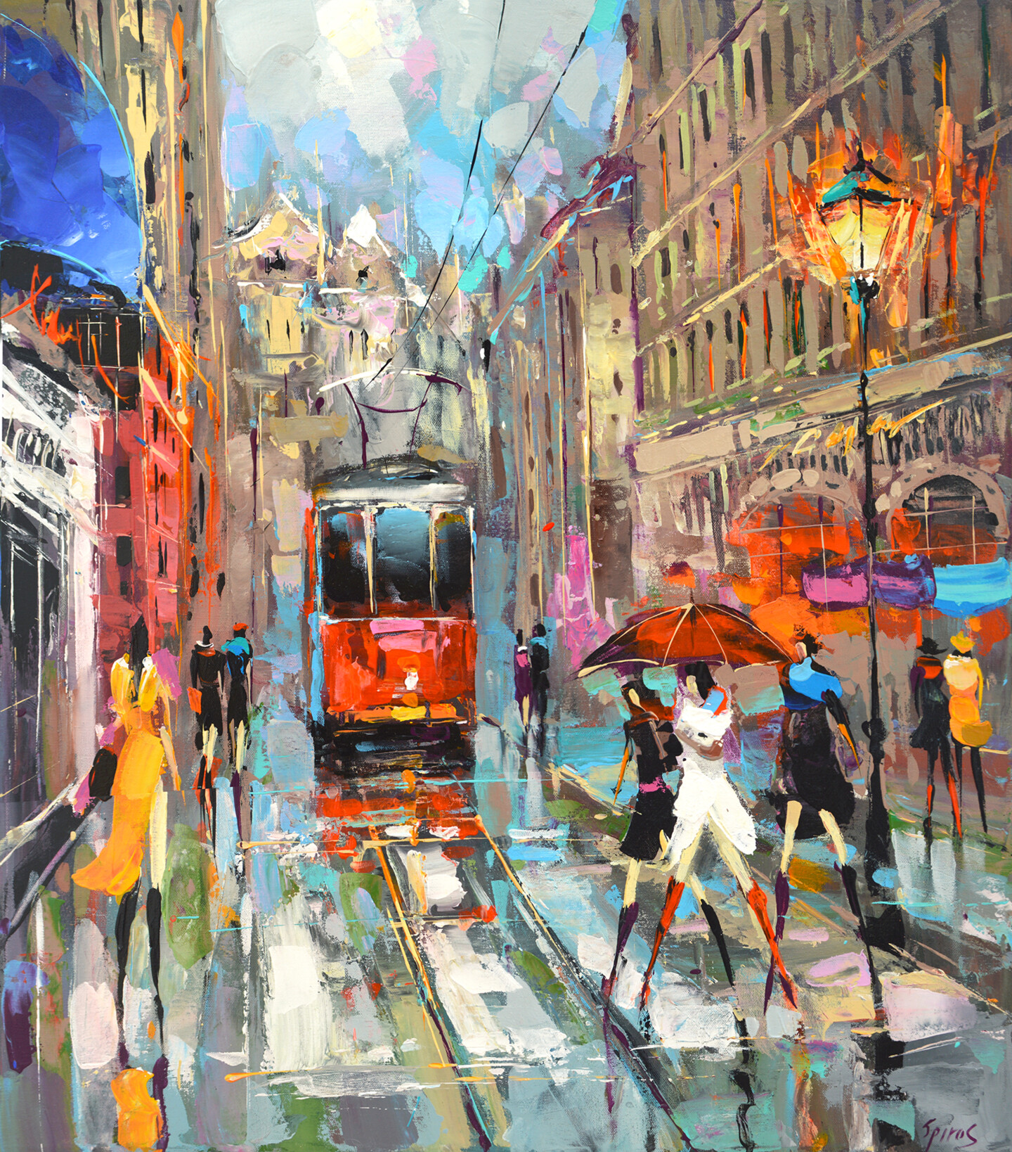 It's Been Raining Since Morning, Peinture par Spiros | Artmajeur