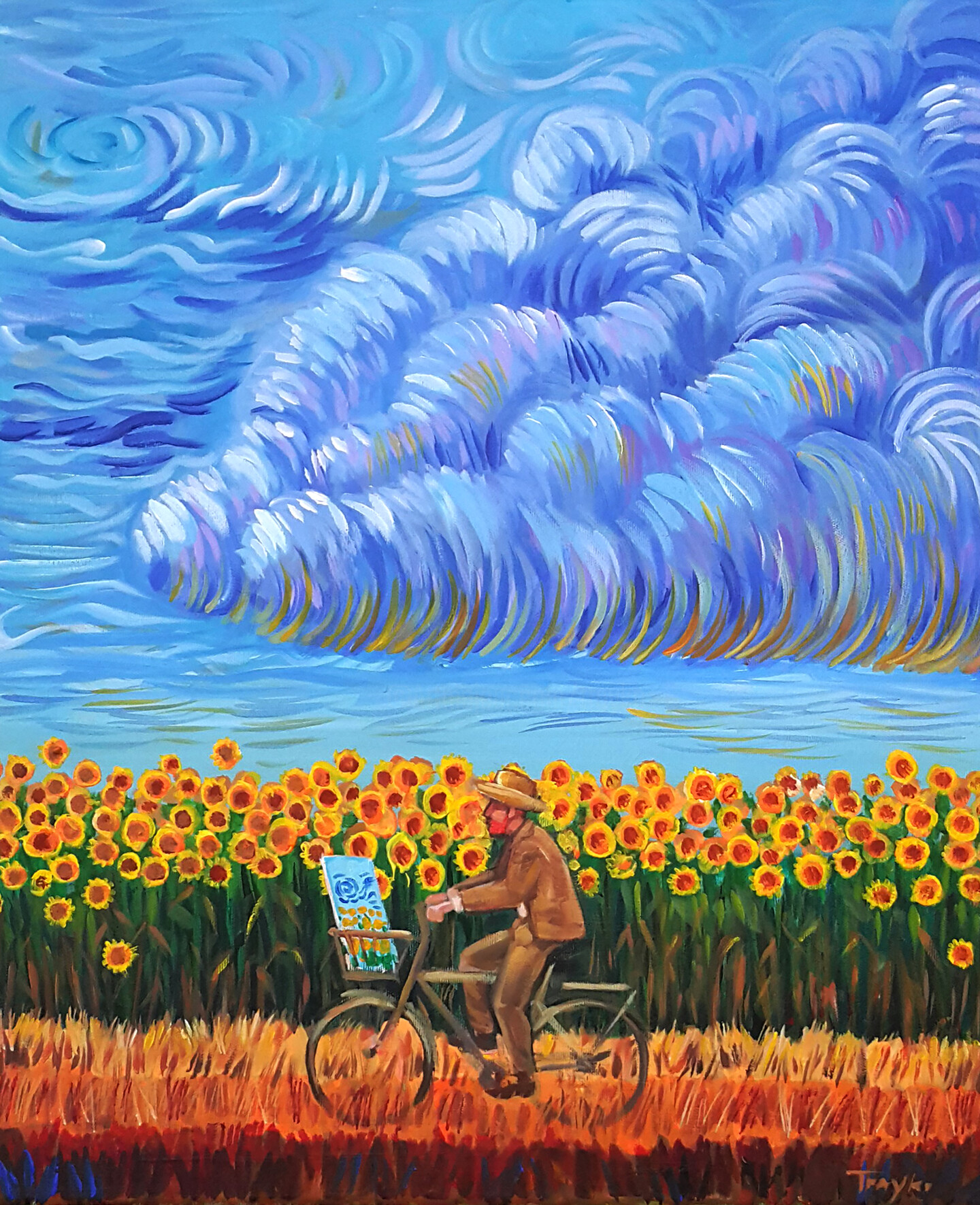 Vincent Van Gogh Sunflower Field