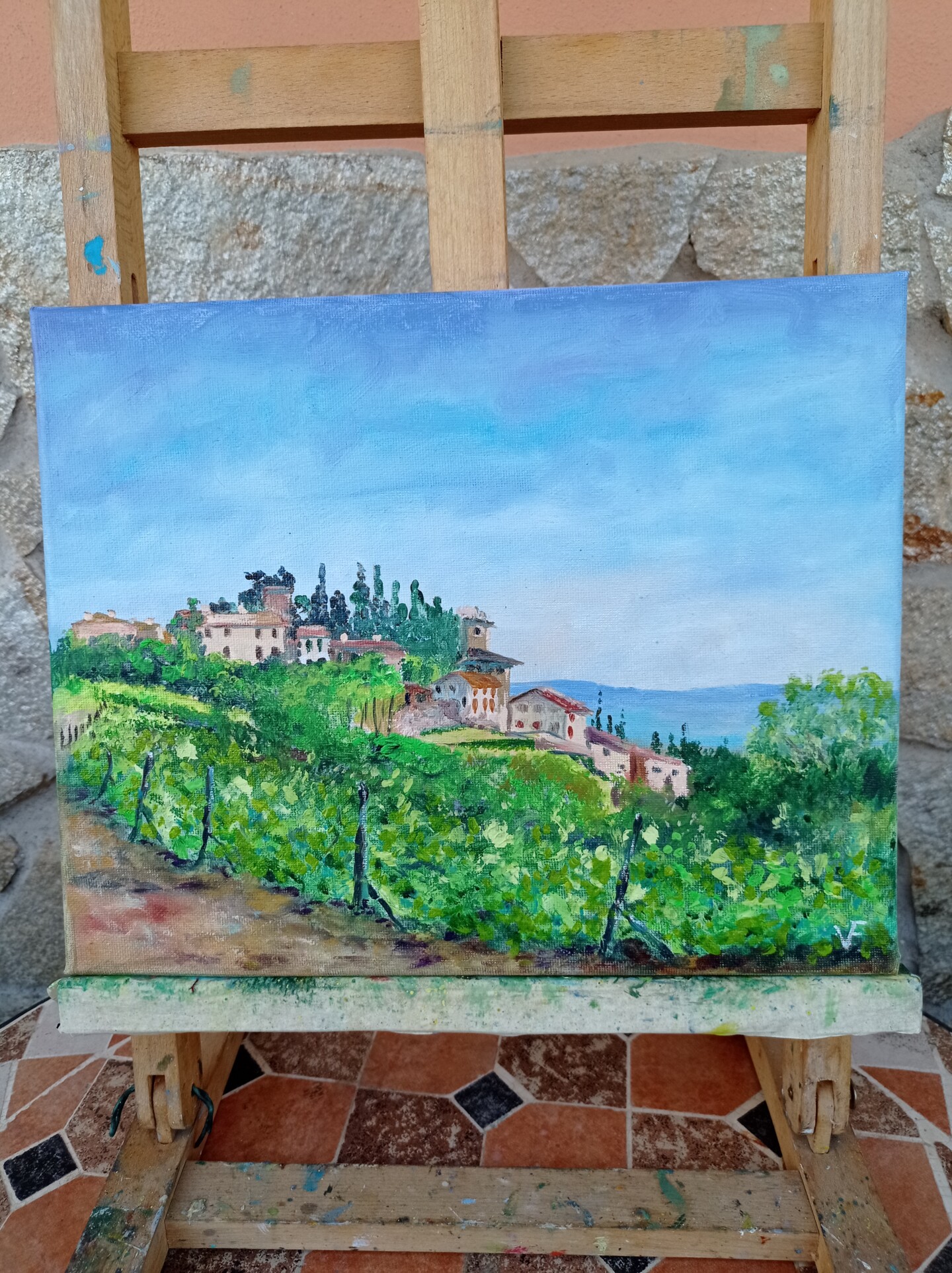 Tuscany Summer Landscape Original Painti, Painting by Viktoriya Filipchenko | Artmajeur
