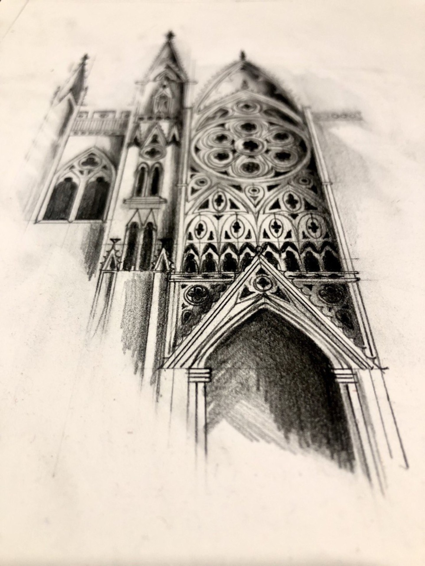 Gothic Church Drawing