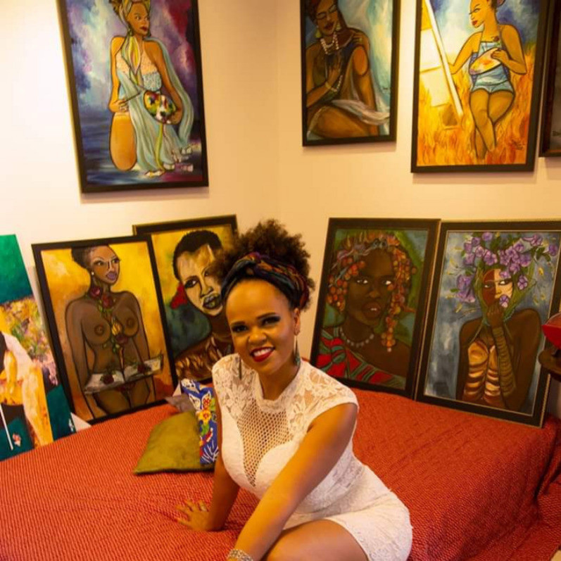 Daniella Santos (巴西), 当代画家艺术家 | Artmajeur