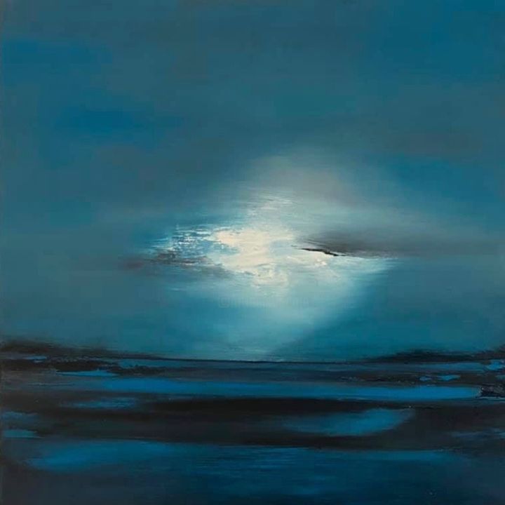 Horizon 9, Peinture par Ann Verboogen - Van Haesebroeck | Artmajeur