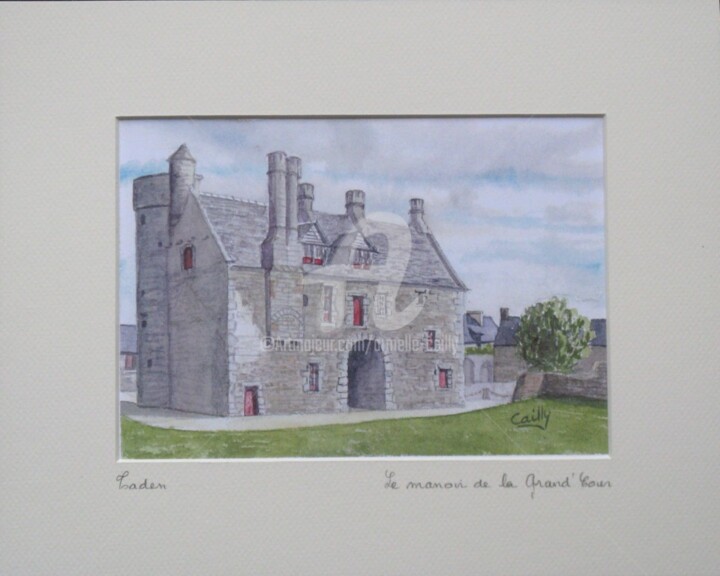 Taden Le Manoir De La Grand Cour, Gravures & estampes par Armelle Cailly | Artmajeur