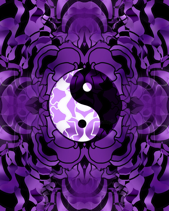 Abstract Yin Yang Art
