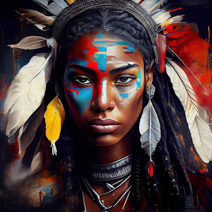 Native Warrior Paintings