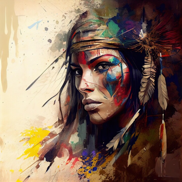 American Indian Woman Art