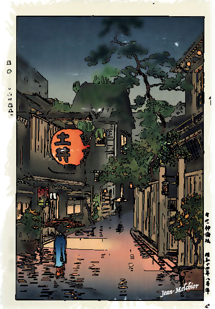 Tsuchiya Koitsu - Ushigome Kagurazaka (1, Digital Arts by Jamy Delpias | Artmajeur