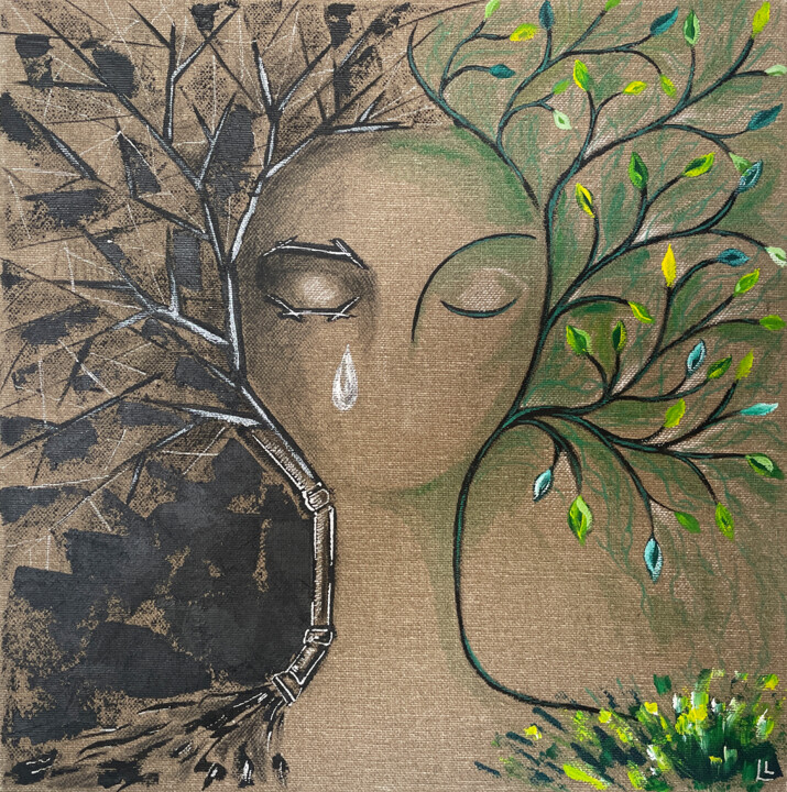 Symbolic Art, A Picture About Ecology, N, Pintura por Dizlarka | Artmajeur