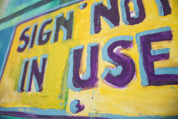 Sign Not In Use, Painting by Dominic Virtosu | Artmajeur