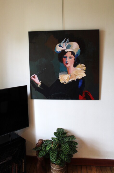 Elizabeth Vigée Le Brun. Auto Portrait À, Peinture par Francois Xavier Vaudeleau | Artmajeur