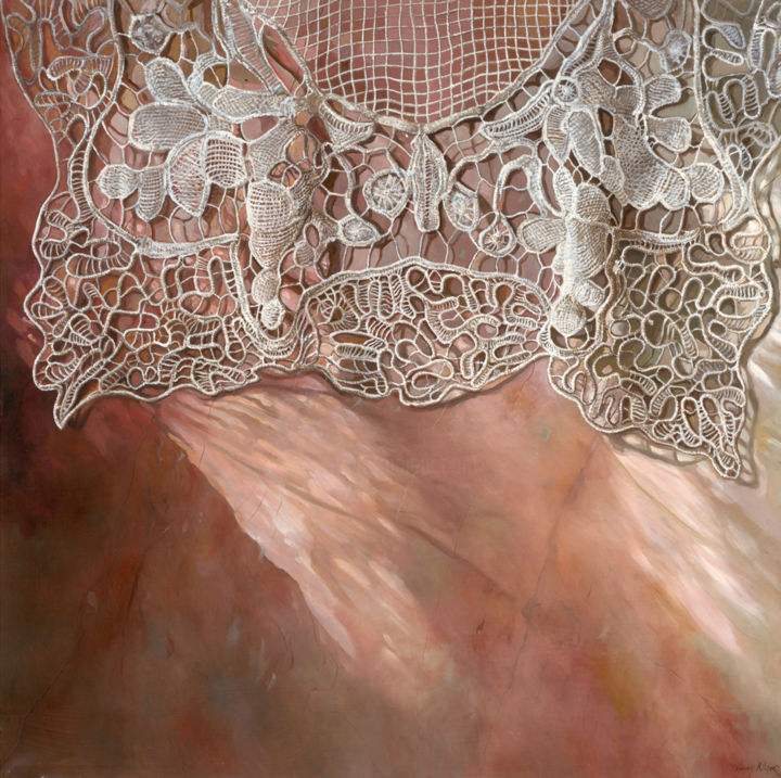 White Lace Painting