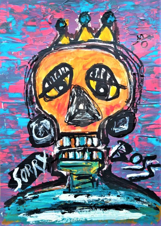 Basquiat Graffiti Skull