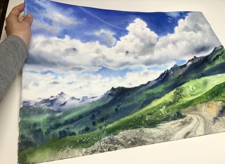 Road To The Mountains. Arkhyz #22, Painting by Eugenia Gorbacheva ...